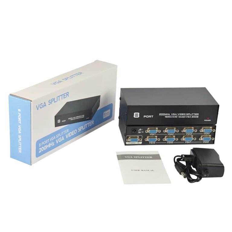 VGA Splitter 8 Port 250 MHz