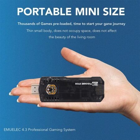 X8 Game Stick 8K, 4K Android 11.1 With 10000+ Games and Two Wireless ...