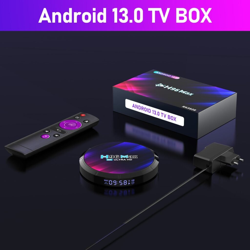 H96 MAX LED/LCD Android TV 13.0 Version TV Box 4+64GB
