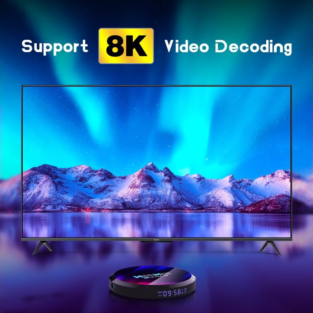 H96 MAX LED/LCD Android TV 13.0 Version TV Box 4+64GB