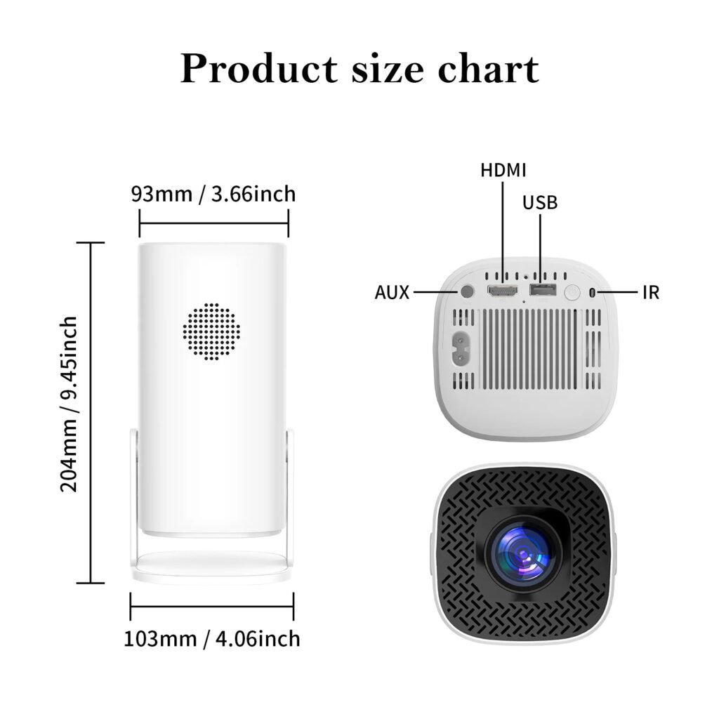 P30 Mini 4K Android 11.0 Dual Wifi and Bluetooth Portable Projector