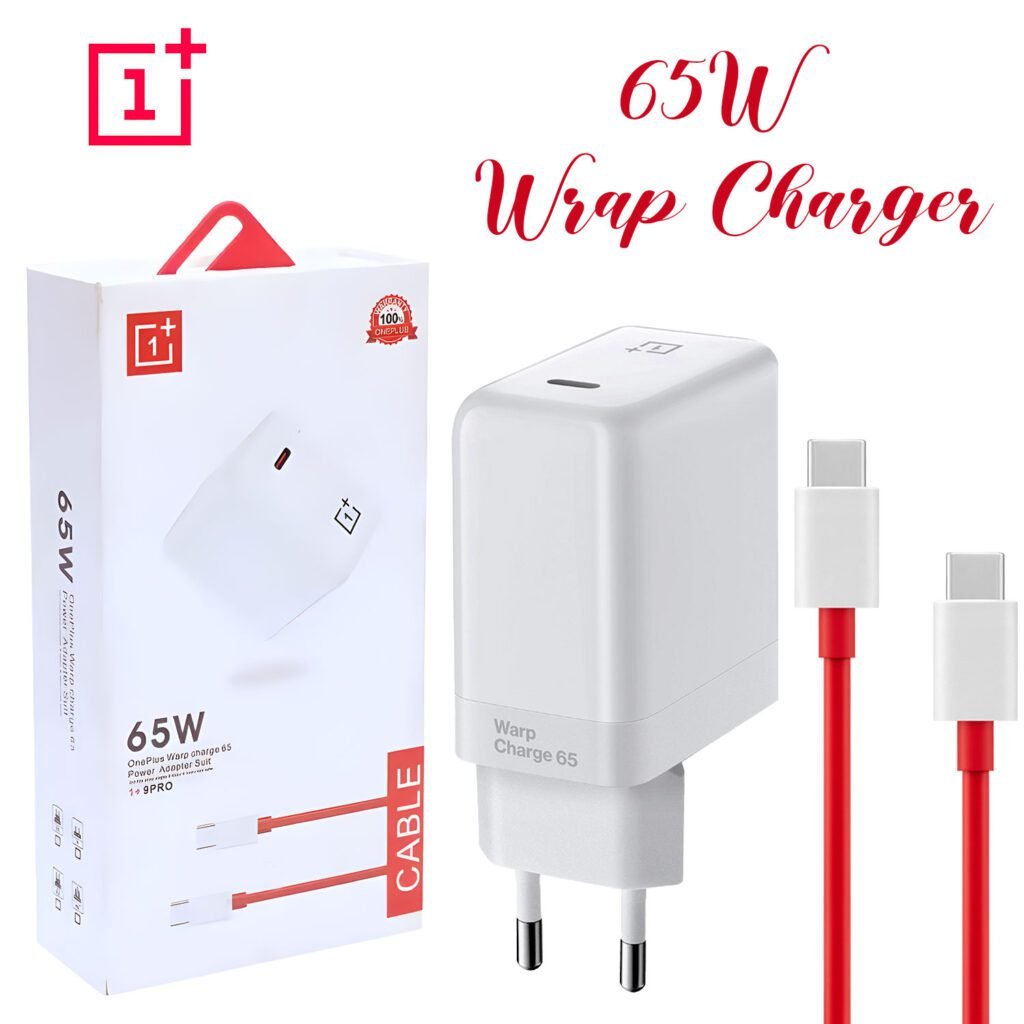 OnePlus 65W Super Fast Warp Charger (EU/US Pin) with Cable