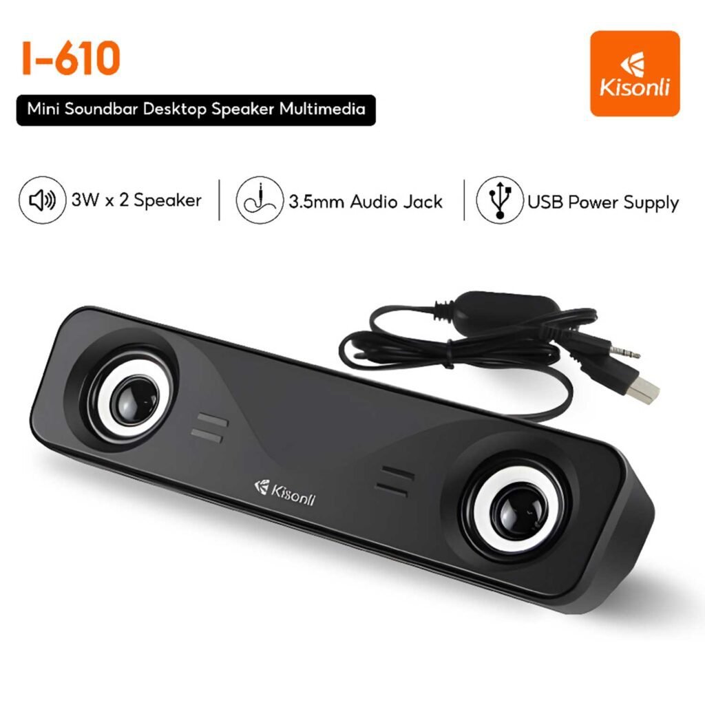 Kisonli I-610 USB Home Theater System Soundbar Speaker