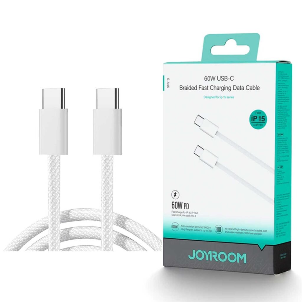 Joyroom S-A45 Ben 60W Fast Charging Braided Type-C to Type-C Cable