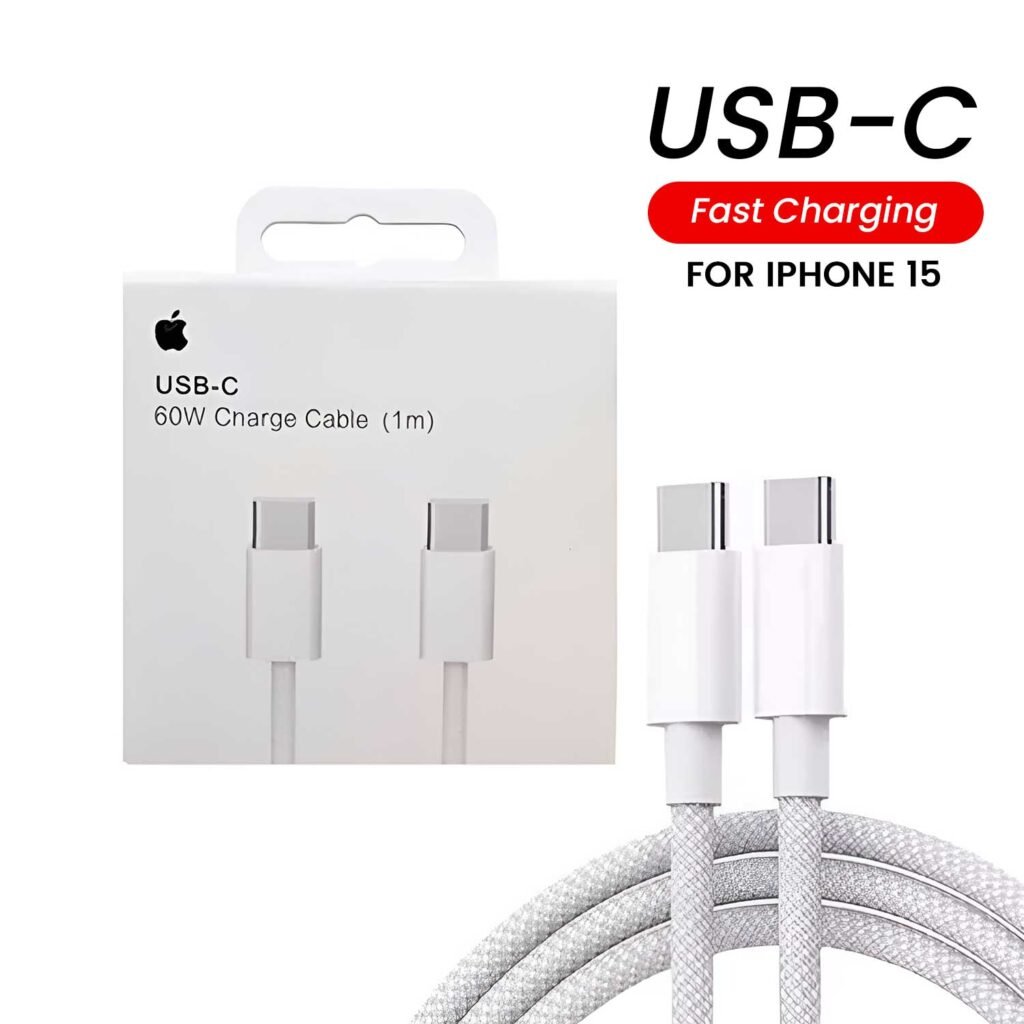 iPhone 15 Pro Max 60W Fast Charging Type-C to C Cable
