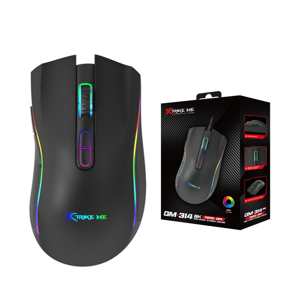 Xtrike-Me GM-314 BK & WH Wired Gaming Mouse
