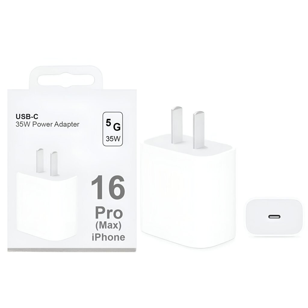 iPhone 16 Pro MAX 35W US/UK Pin USB-C Power Adapter