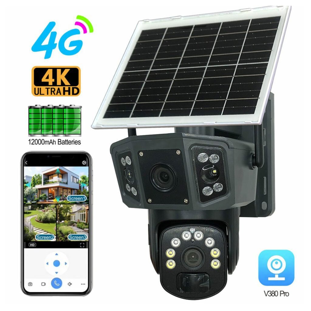 Speed-X CA-WC013 2MP 4G Solar PTZ Outdoor Smart Camera with Motion ...