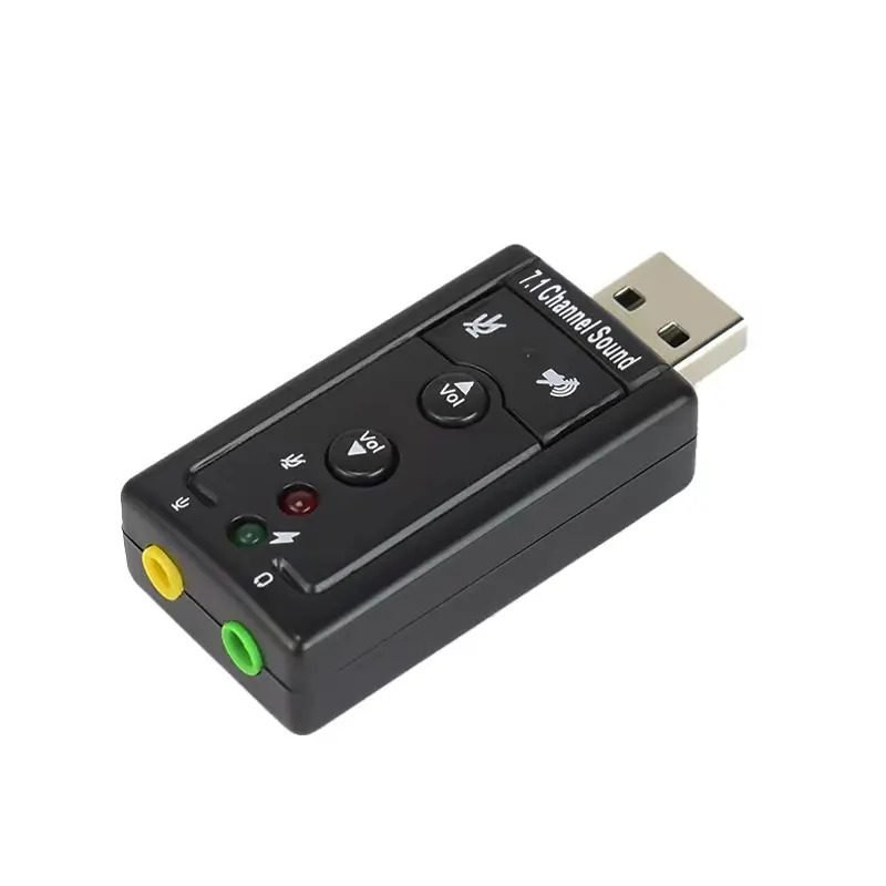 USB Sound Card 7.1 External Audio Adapter